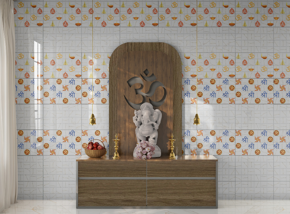 Festive Tile Designs to Make Your Pooja Room Stylish