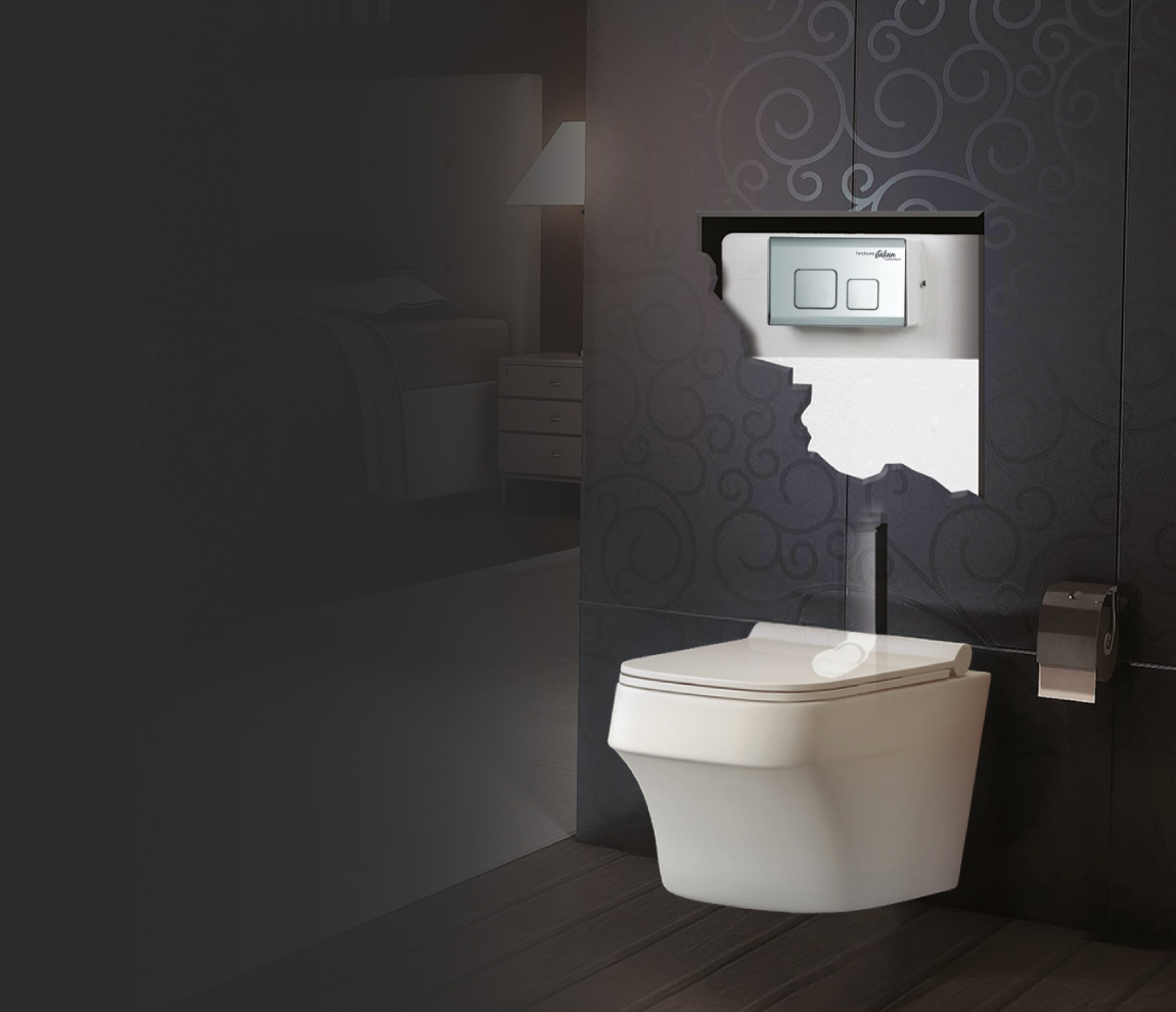 Concealo Neo Cistern HF & Drain Set | Hindware