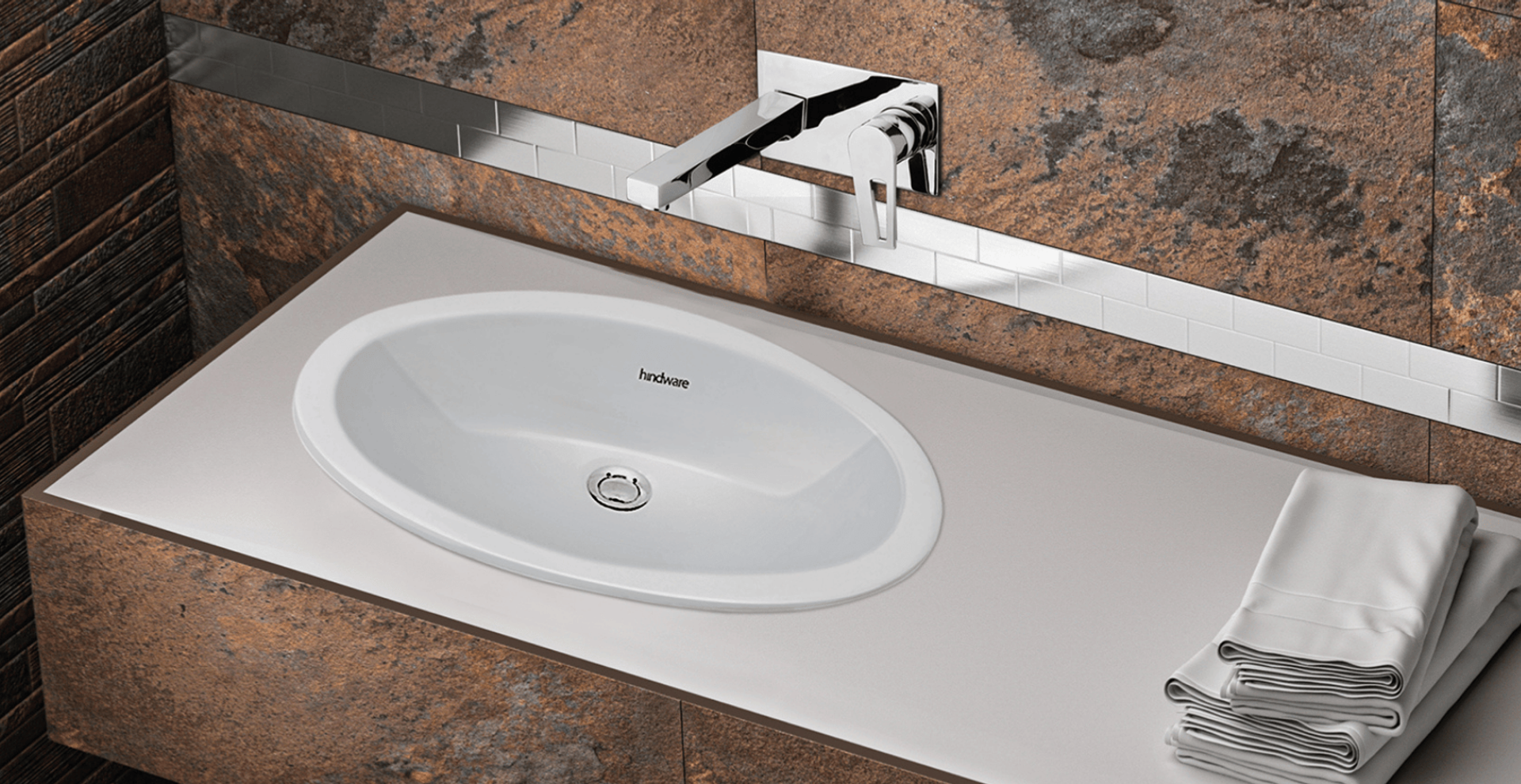 Buy Counter Top Selfrimming Basins at Best Price in India | Hindware