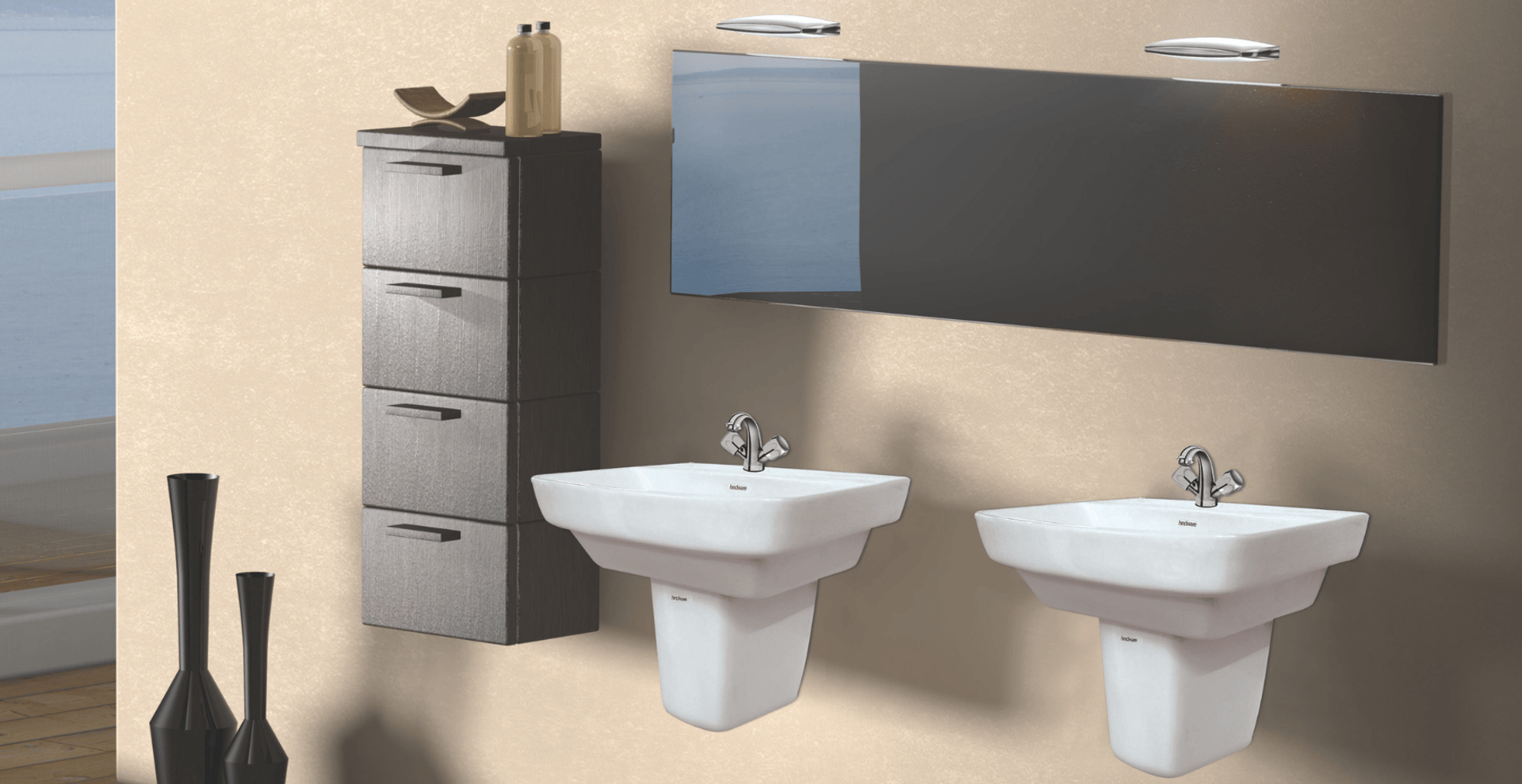 Buy Half Pedestal Basins at Best Price in India | Hindware